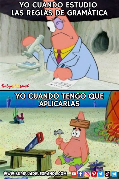 Meme Gramática Española Aprender Español Tarjetas De Vocabulario En