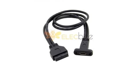 Usb Type C Usb C Female Panel Mount To Usb Motherboard Pin Pin Header Extension