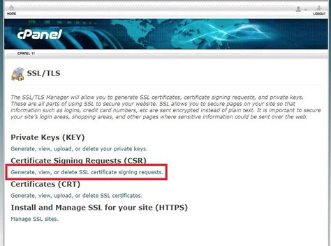 How To Generate Csr And Rsa Key Via Cpanel Versions 1138 And Above