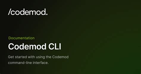codemod cli