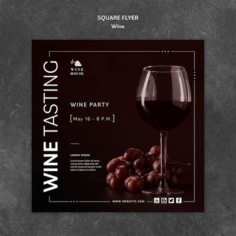 전단지 와인 템플릿 무료 Psd 파일