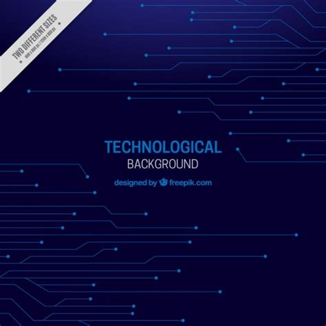 Free Vector Dark Technological Background