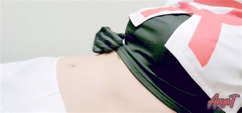 Team Rocket Jessie Stomach Sloshing Pressing And Growling Anya T