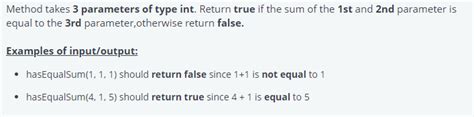Solved Method Takes 3 Parameters Of Type Int Return True If