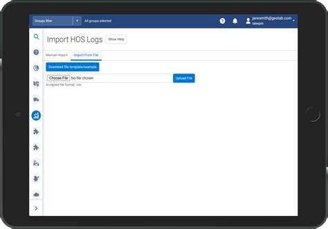 import hos logs geotab marketplace