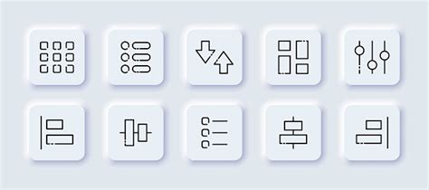 Navigation Menu Set Icon Buttons Tiles Side Bar Settings Arrows Control