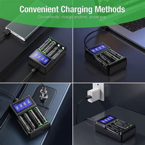 Incarcator De Baterii Excitat Plastic Baterii Aa Aaa Usb Negru Emag Ro