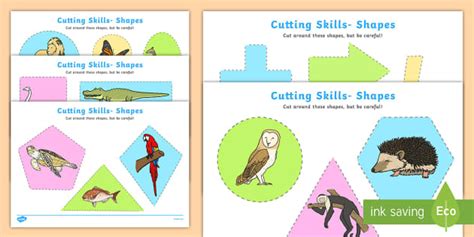 👉 Cutting Templates For Scissor Skills Fine Motor Skills