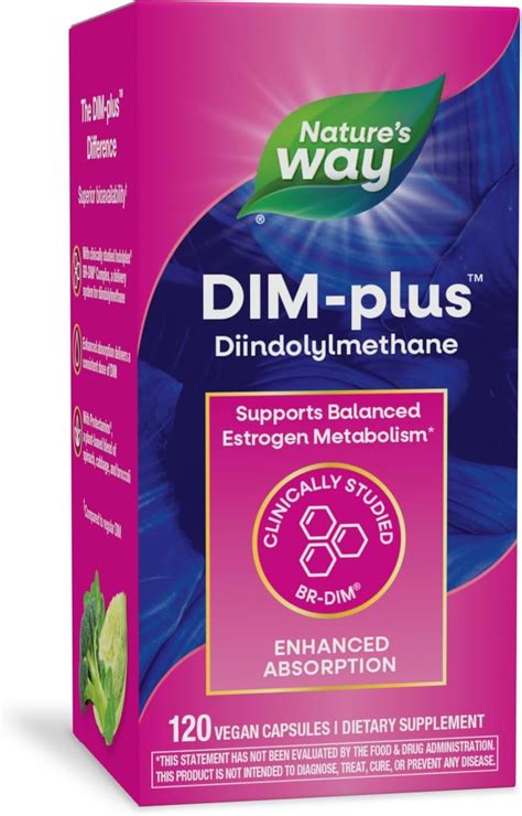 Natures Way Dim Plus Dim Supplement Supports Balanced Estrogen