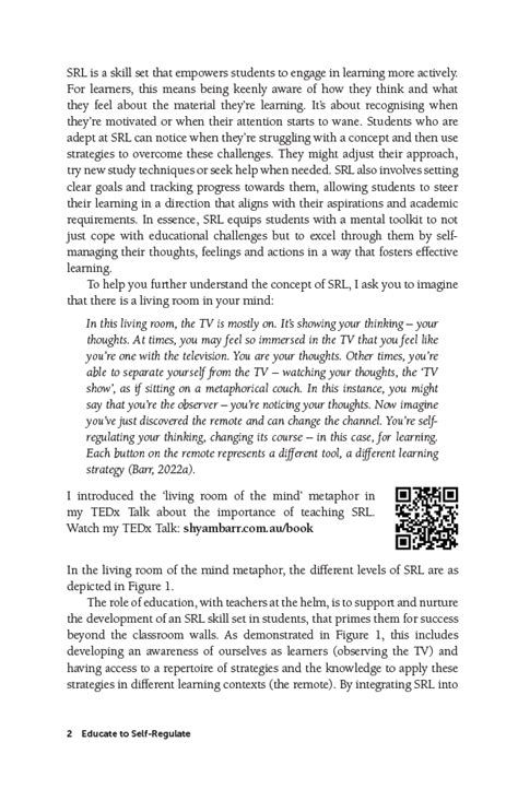 Educate To Self Regulate Amba Press