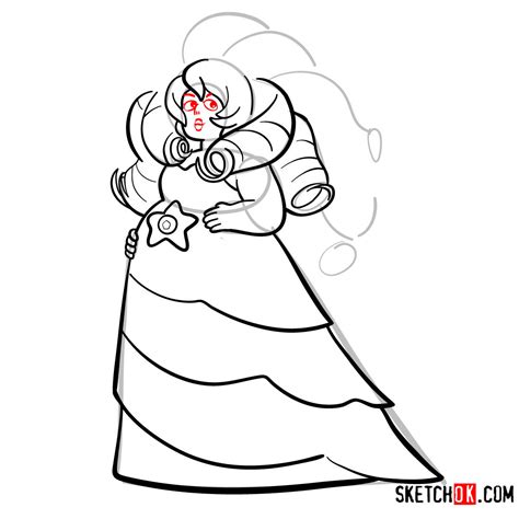 How To Draw Rose Quartz Steven Universe Sketchok Easy Drawing Guides