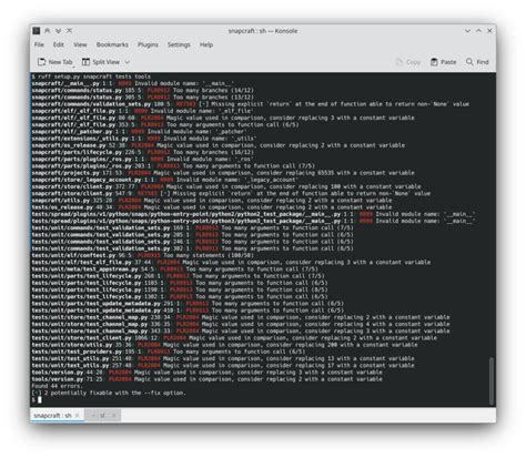 install ruff on arch linux using the snap store snapcraft