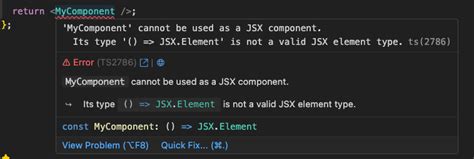 React V18 にしたら Mycomponent Cannot Be Used As A Jsx Component エラー出た