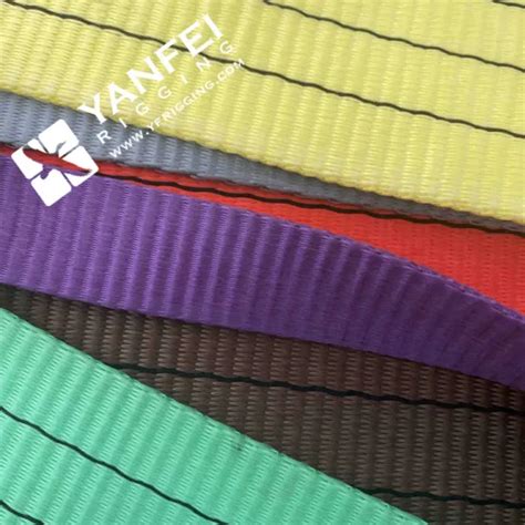 100 Polyester Webbing Sling Material For Webbing Sling High Tenacity