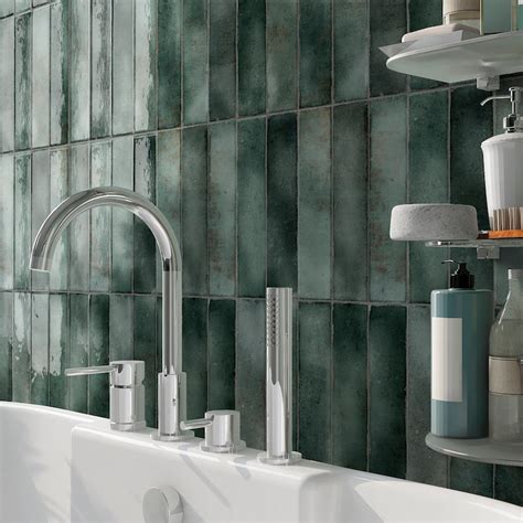 Hackney Jade Green Subway Tiles Grand Tiling Concepts