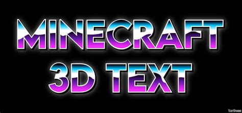 Minecraft 3D Text Text Effect and Logo Design Font