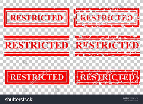 Vector Set Red Rubber Stamp Effect Stock Vector Royalty Free