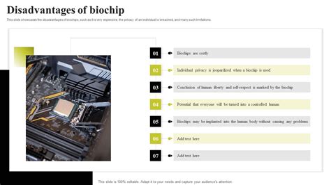 Biochip Technology Disadvantages Of Biochip Ppt Powerpoint Presentation File Inspiration Pdf