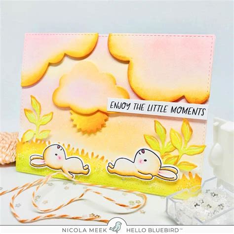 McGregor S Garden Hello Bluebird Stamps Card By Nicky Noo Cards Nickynoocards Bluebird