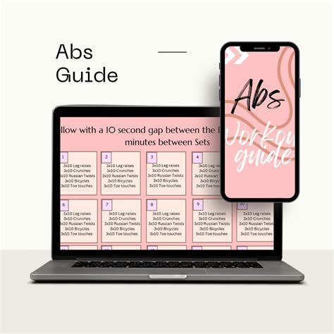 Ultimate 30 Day Ab Workout Guide Printable Exercise Planner And Tracker