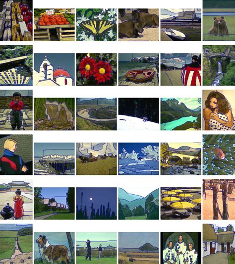 Examples Of Segmentations Obtained By The Km Algorithm On Color Images Download Scientific