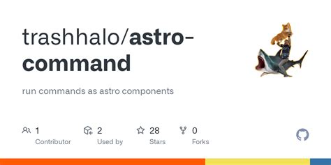 github trashhalo astro command run commands as astro components
