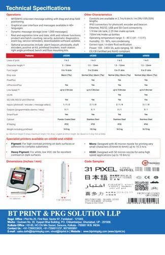 Ss304 100 Piece Min Bottle Printing Printer For Batch Coding Machine Model Name Number Ci5500
