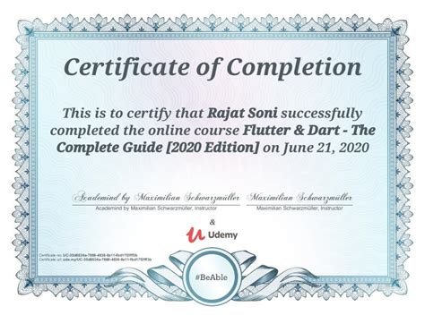 rajat soni on linkedin flutter learning udemy beable