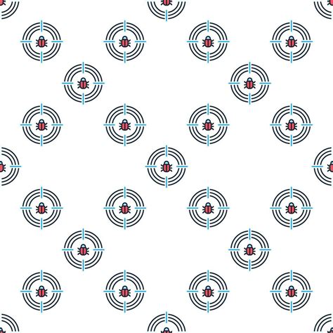 Computer Virus In Target Internet Security Colored Seamless Pattern 50570076 Vector Art At Vecteezy