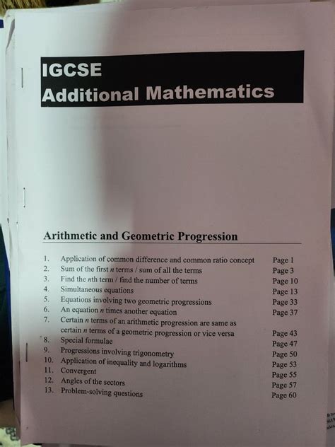 Cambridge Igcse Additional Mathematics Past Papers Hobbies And Toys