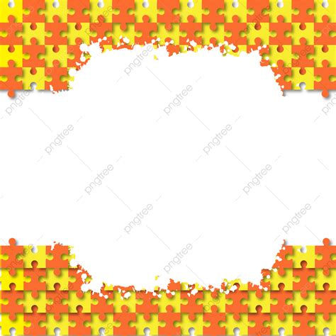 Puzzle Design Vector Hd PNG Images Puzzle Border Design Puzzle Cartoon Border PNG Image For