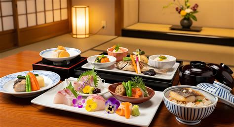 Japanese Kaiseki Cuisine Traditional Multi Course Dinner 71458676 Stock