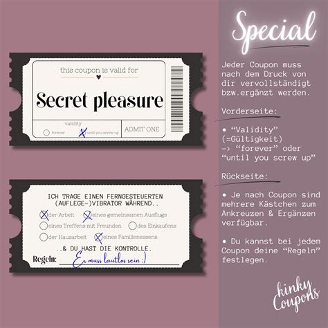 Kinky Sex Coupons To Tick Personalize Erotic Vouchers For HIM Gift For Couples Inspiration