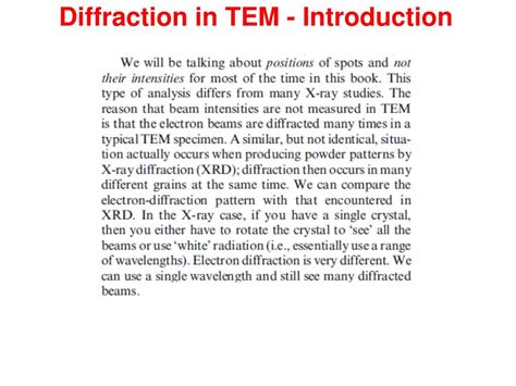 Ppt Diffraction In Tem Introduction Powerpoint Presentation Free Download Id6017449