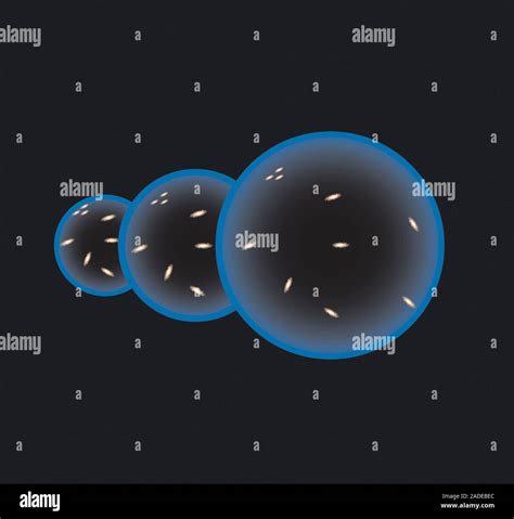 Expanding Universe Illustration Showing The Universe Expanding Over