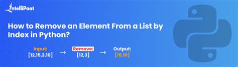 How To Remove An Element From A List By Index In Python