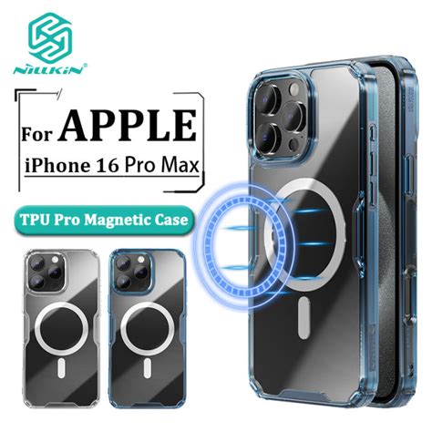 Nillkin หรูหรา นุ่ม ซิลิโคน Magsafe เคส สำหรับ Iphone 16 Pro Max พา