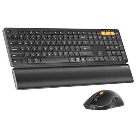 Draadloos Qwertz Toetsenbord En Muis Set Full Size Bluetooth