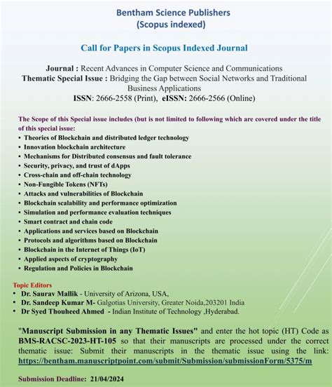 Dr Sandeep Kumar M On Linkedin Journal Recent Advances In Computer