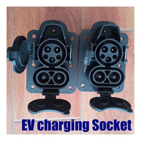 Ccs 1 Dc 고속 충전 커넥터 소켓 어댑터 미국 200a Ccs 입구 Dc Ev 충전기 액세서리