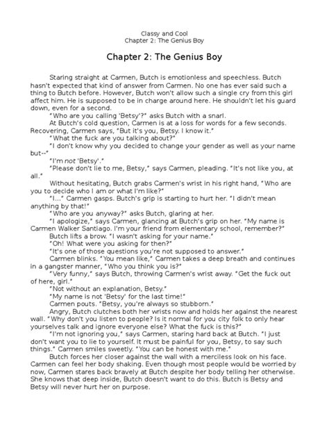 Classy And Cool Chapter 2 Pdf Carmen Leisure