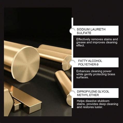 Brass Cleaning Agent To Remove Rust Water Stains To Protect Brass Luster Does Not Damage The