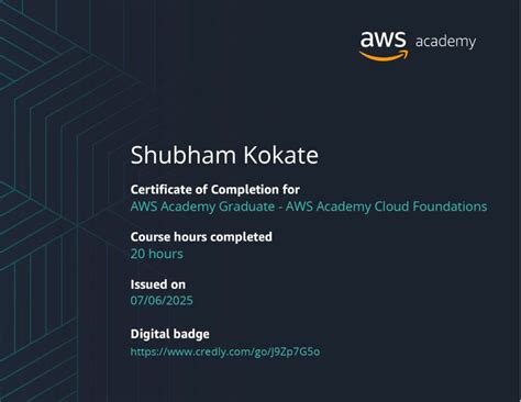 Aws Cloudcomputing Awsacademy Certification Techskills Mca