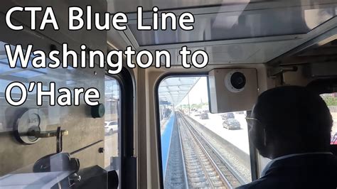 Riding Cta Blue Line From Washington To Ohare Station Youtube