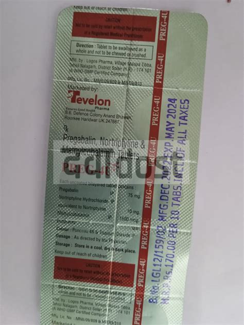 Buy Preg 4u Tablet 10s At 15 Savings