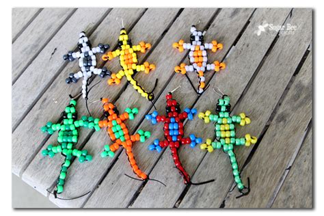 Pony Bead Lizard Tutorial How To Make Animals Out Of Pony Beads