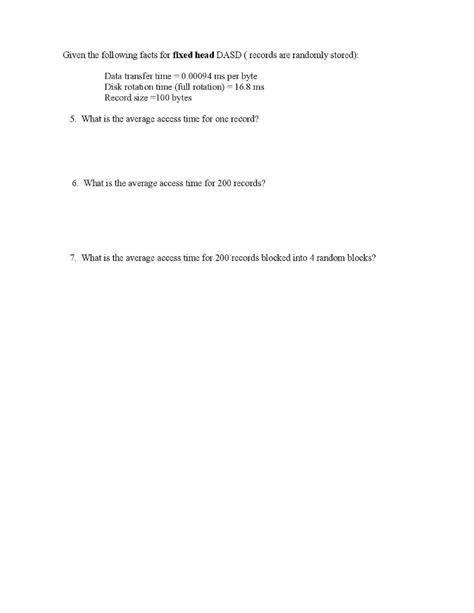 Solved COSC 2610 Operating Systems Practice On Chapter 7 Chegg Com