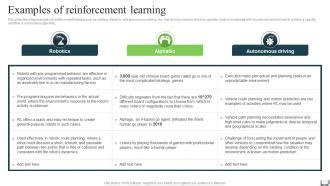 Examples Of Reinforcement Learning Ppt Powerpoint Presentation Summary Infographic Template PPT