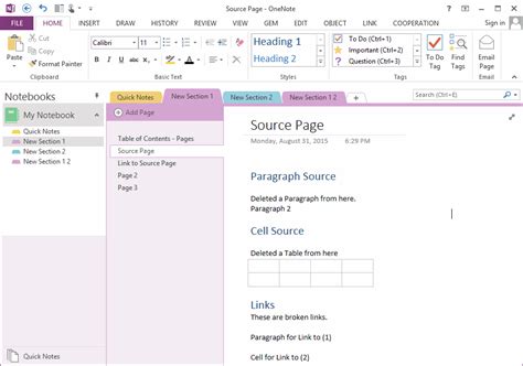 Check And Remove Broken Hyperlinks Between Onenote Pages Office Onenote Gem Add Ins