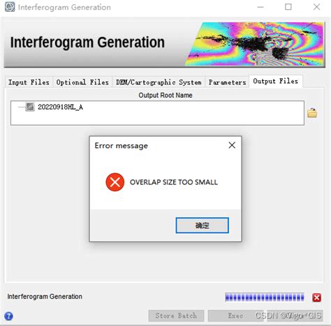 sarscape报错overlap size too small 解决方案 csdn博客
